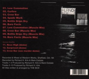 The Box CD cover – back – small | noise heat power